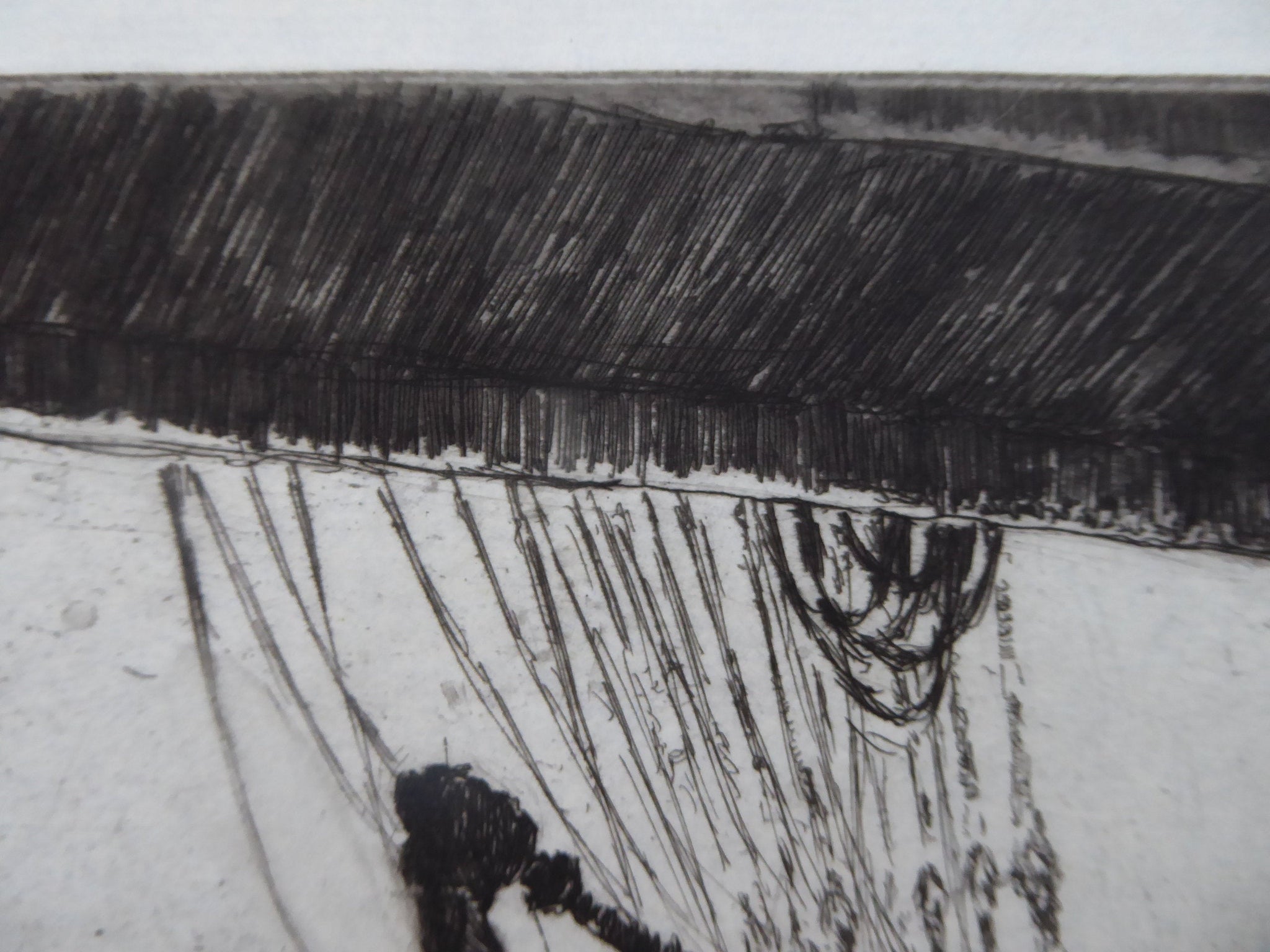 MARINE ART. Arthur Briscoe (1873 - 1943). Etching entitled: The Fight ...