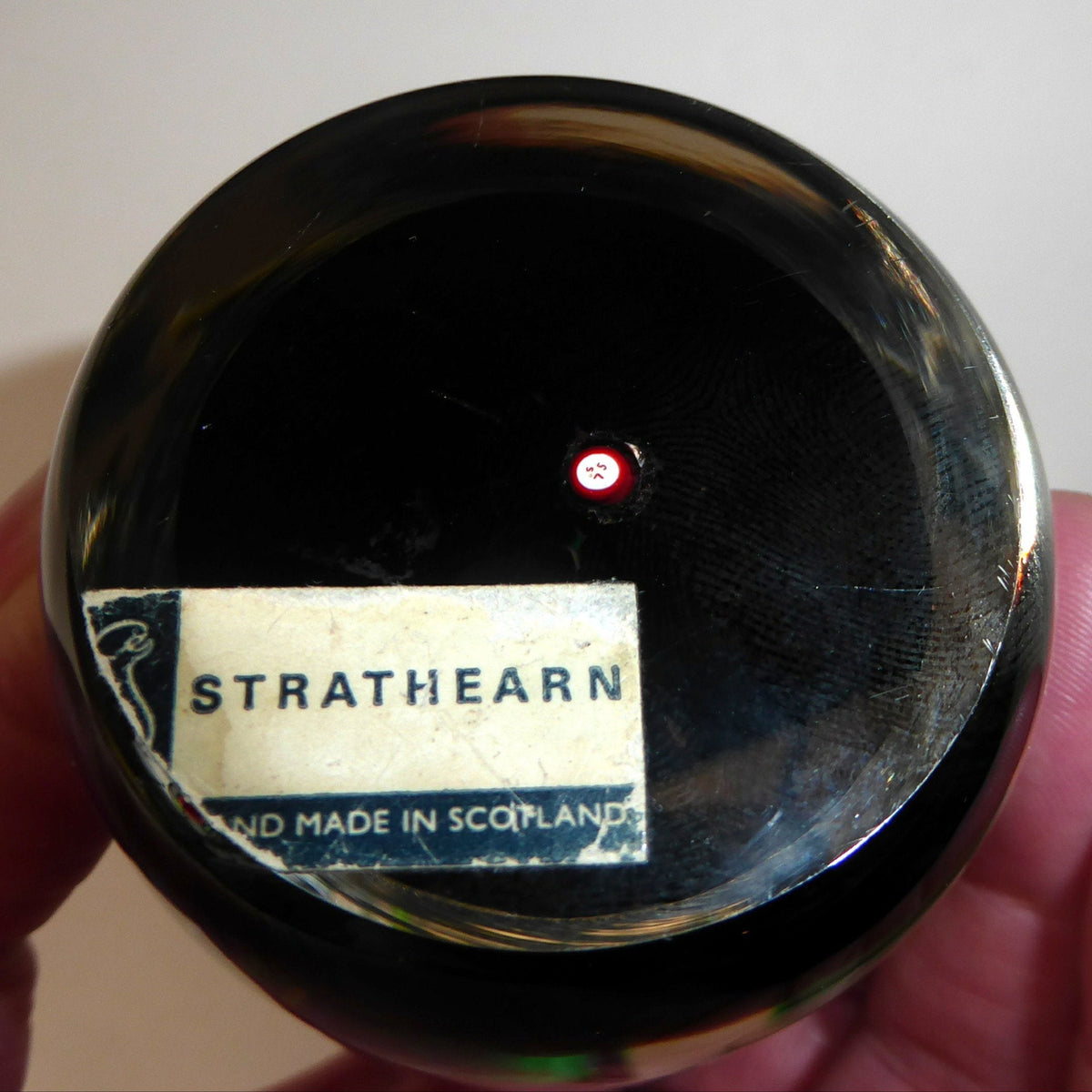 Sweet Vintage Strathearn Paperweight with delicate little upright dark ...