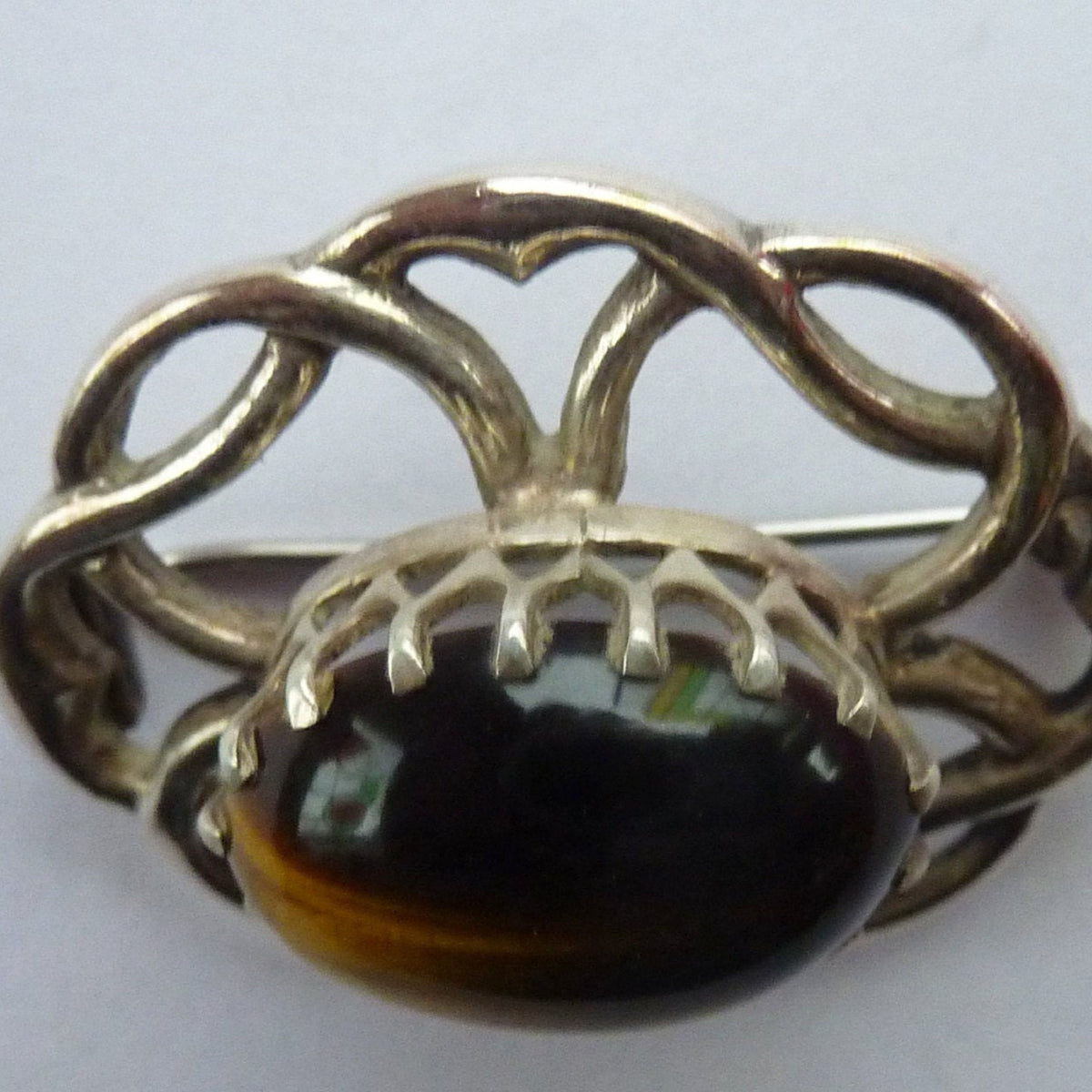 Stylish Vintage Scottish Silver Brooch. Made in Edinburgh and Hallmark ...