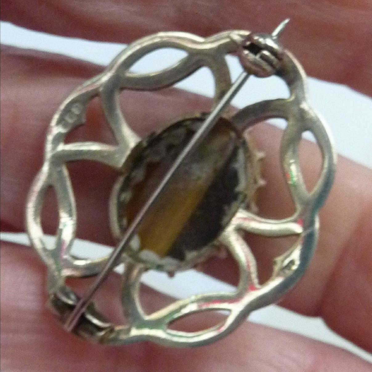 Stylish Vintage Scottish Silver Brooch. Made in Edinburgh and Hallmark ...